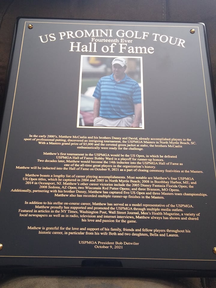 Matt McCaslin Inducted into the USPMGA Hall of Fame – US ProMiniGolf ...